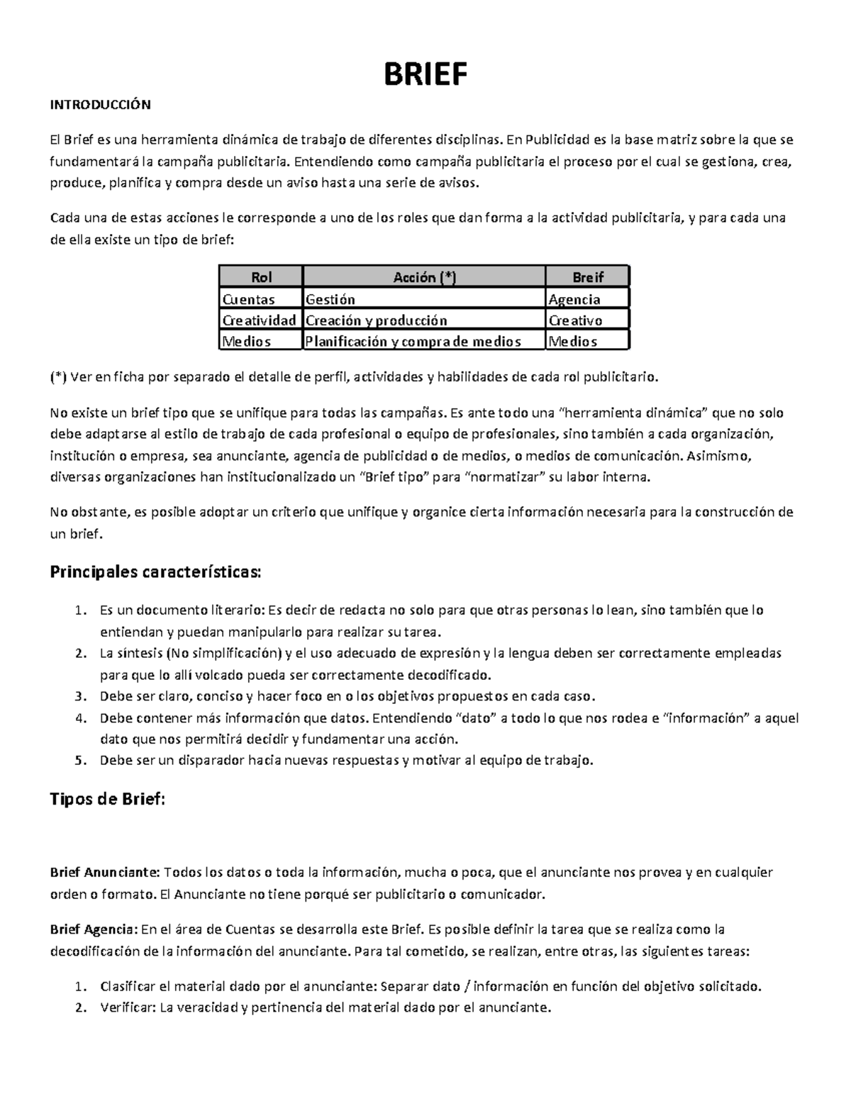 Modelo de Brief - BRIEF INTRODUCCIÓN El Brief es una herramienta ...