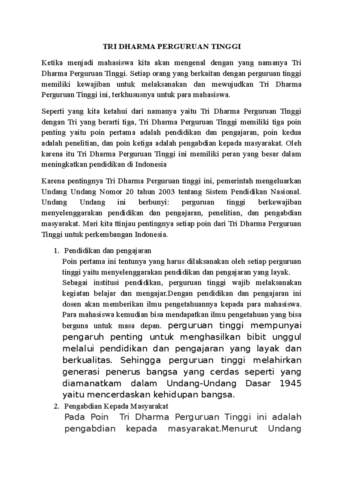 TRI%20 Dharma%20 Perguruan%20 Tinggi - TRI DHARMA PERGURUAN TINGGI ...