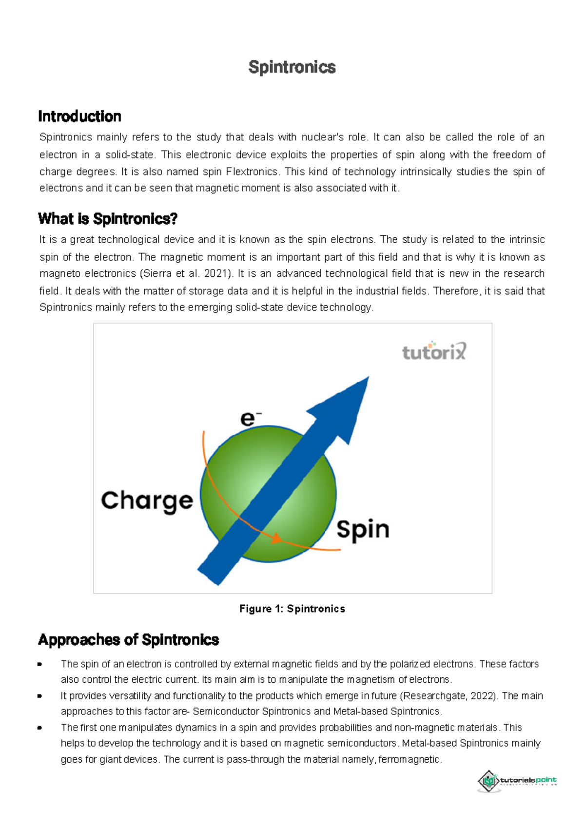 Spintronics - Spintronics Introduction Spintronics mainly refers to the ...