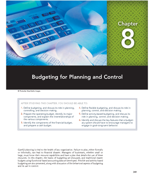 Budgeting Practice Set Reviewer - BUDGETING AND PROFIT PLANNING Key ...