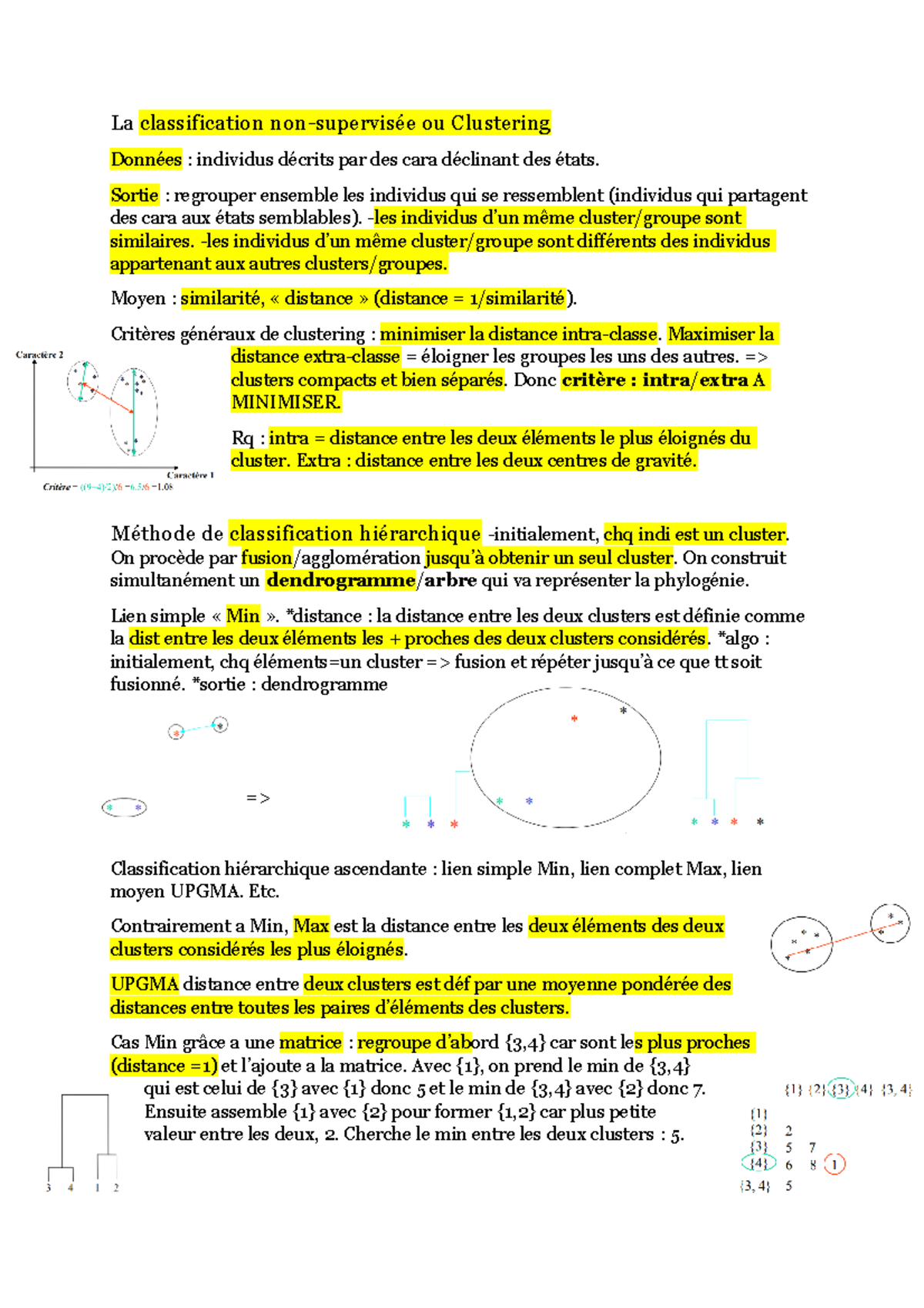 Cours 2 Classification - La classification non-supervisée ou Clustering ...