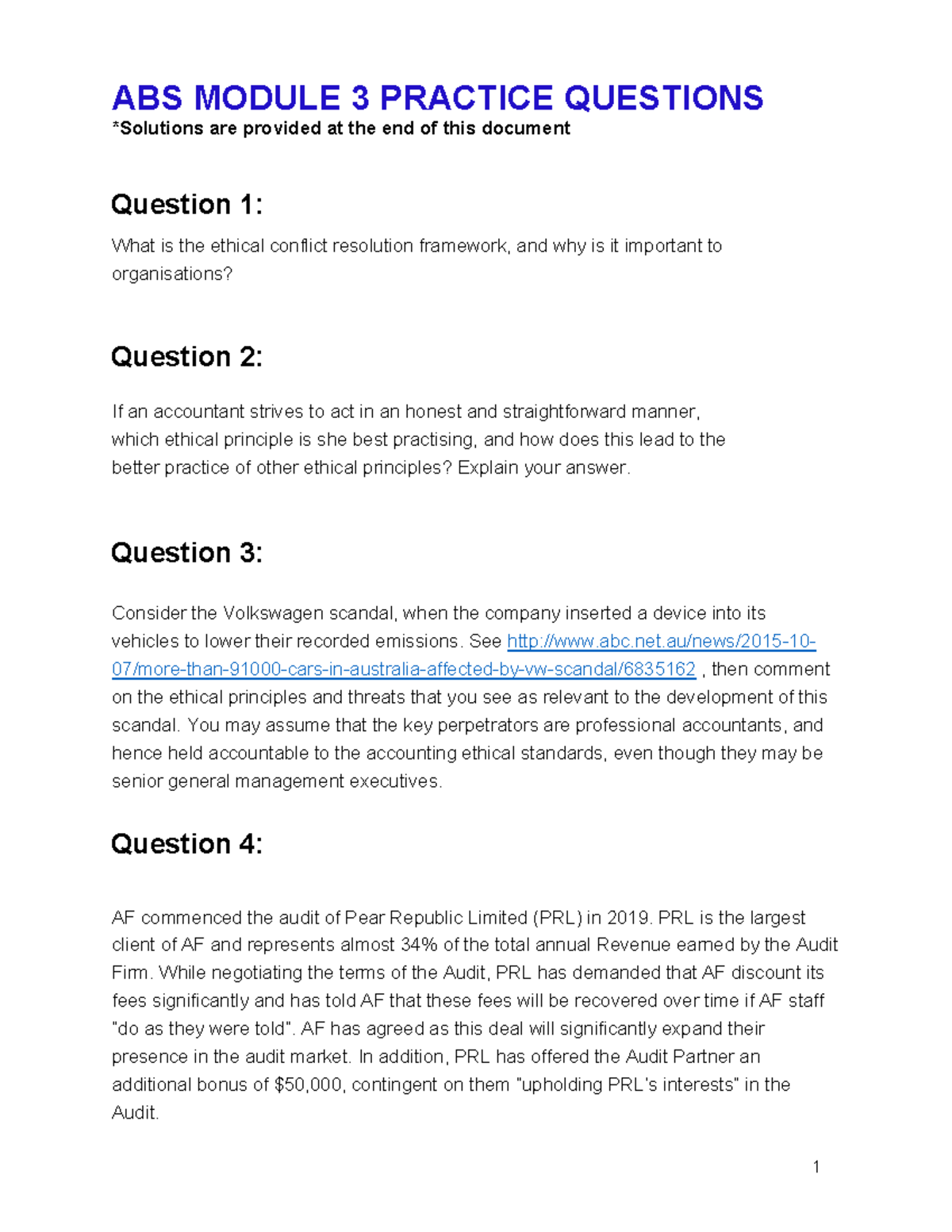 ABS Module 3 Practice Questions - ABS MODULE 3 PRACTICE QUESTIONS ...