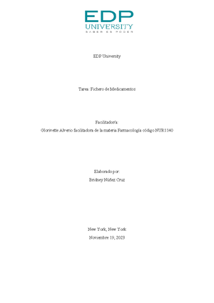 Plan de Cuidado - EDP UNIVERSITY OF PUERTO RICO, INC. ESCUELA DE ...