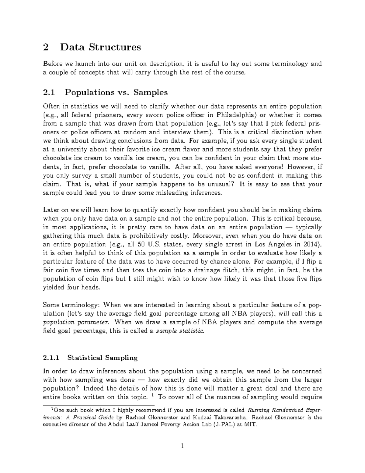 CH2 Data Structures - 2 Data Structures Before we launch into our unit ...