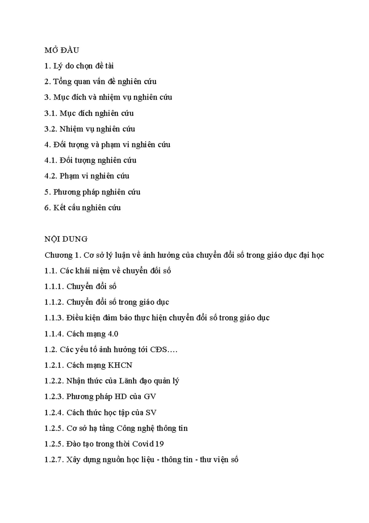 ĐỀ-CƯƠNG-2023 - hxux - MỞ ĐẦU Lý do chọn đề tài Tổng quan vấn đề nghiên ...