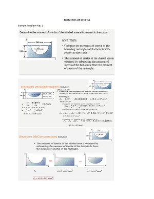 Centroids - Sample Assesments - Statics of Rigid Body - CENTROIDS ...