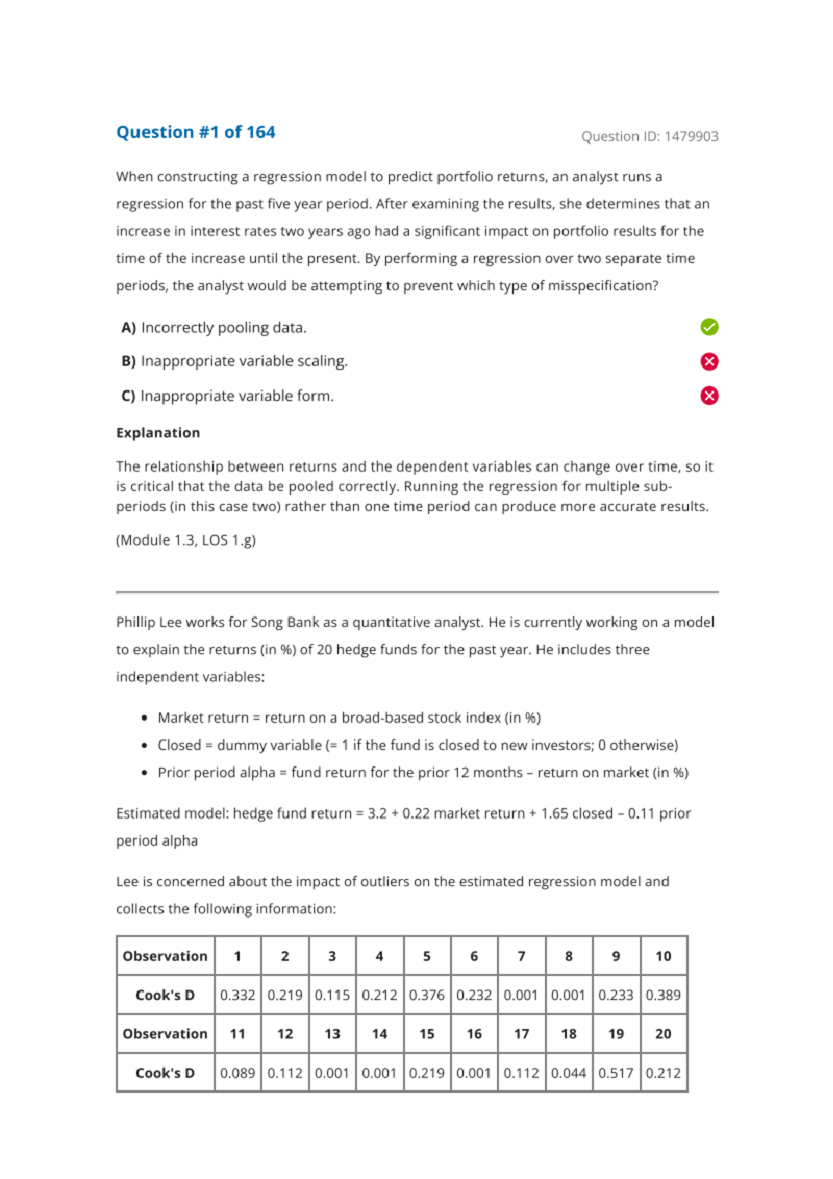 Reading 1 multiple regression - answers - quantitative methods - Studocu