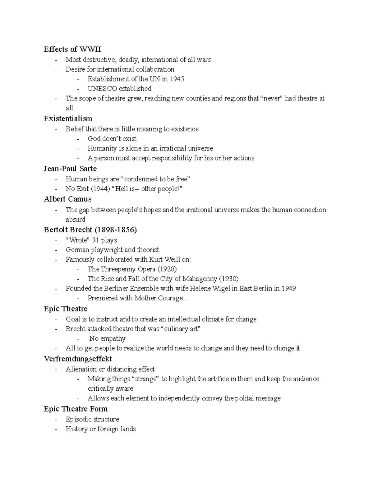 Lecture Notes 15 - Effects of WWII Most destructive, deadly ...