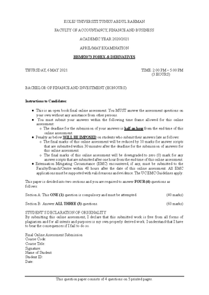 Marketing Individual Assignment - Appendix 1: Cover Page for Individual ...