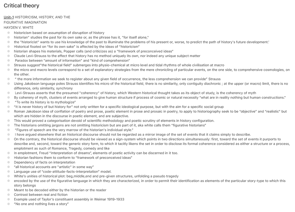 Critical theory - Notes - Critical - Studocu