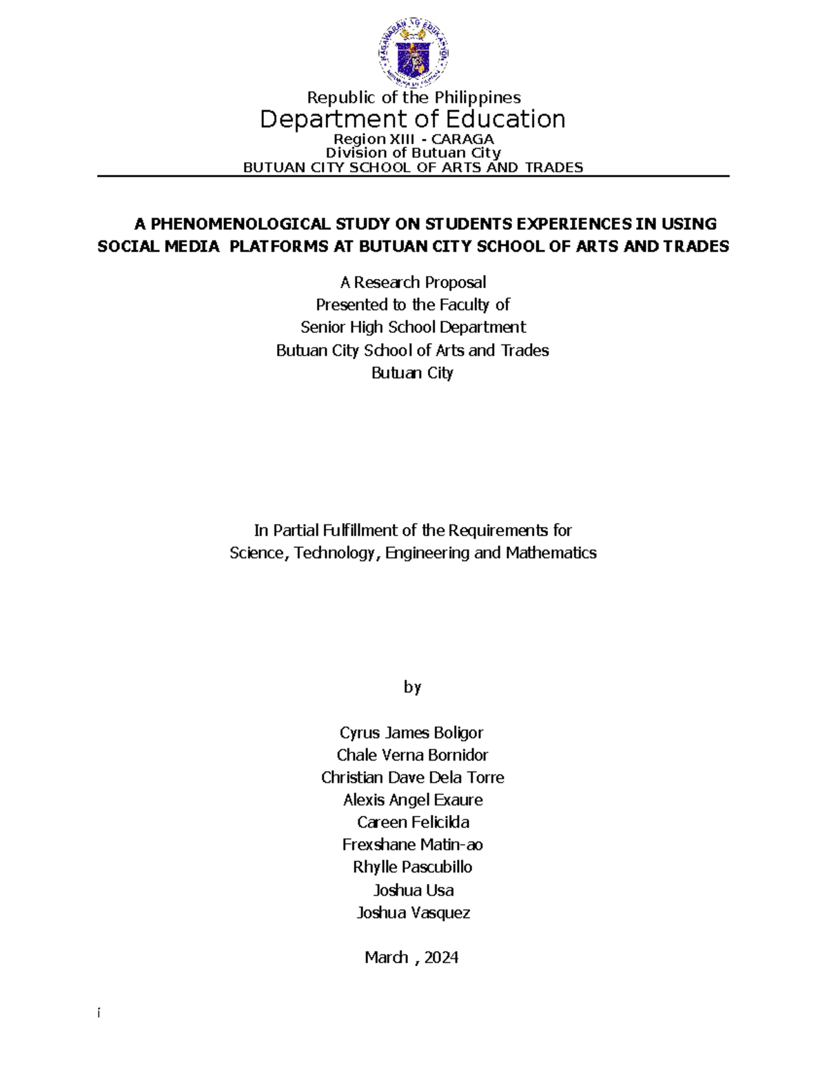 PR1- Chapter-1 - research - Department of Education Region XIII ...