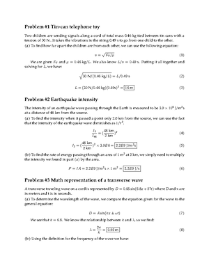 Exam 3 Equation Sheet - Equation Sheet / Exam 3 / Physics 2053 ...