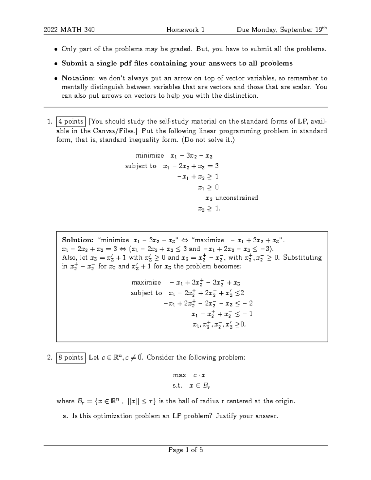 2022F 340 HW1 sol - HW1 Sol - Only part of the problems may be graded ...