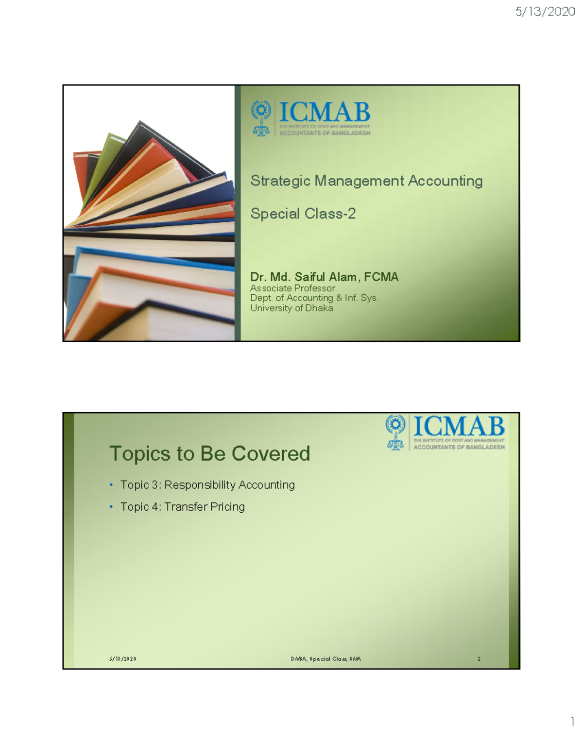 SMA-Lecture-02 - For Learning and Development - Strategic Management ...