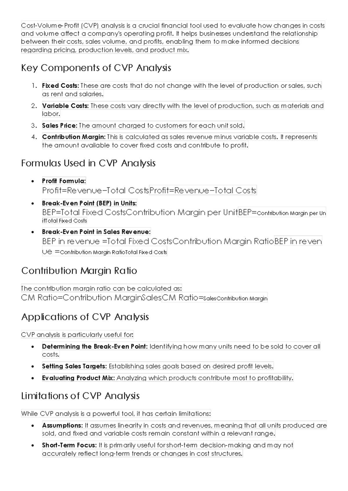 CVP - CVP Analysis - Cost-Volume-Profit (CVP) analysis is a crucial financial tool used to ...