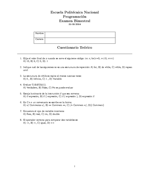 Prueba 1 2020 B - Programaci ́on Estructurada Nombre: Semestre 2020B Prueba parcial 1 4/12/ Time ...