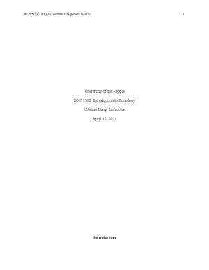 Unit 2 Assignment - Based on what you know about symbolic interactionism and feminist theory ...