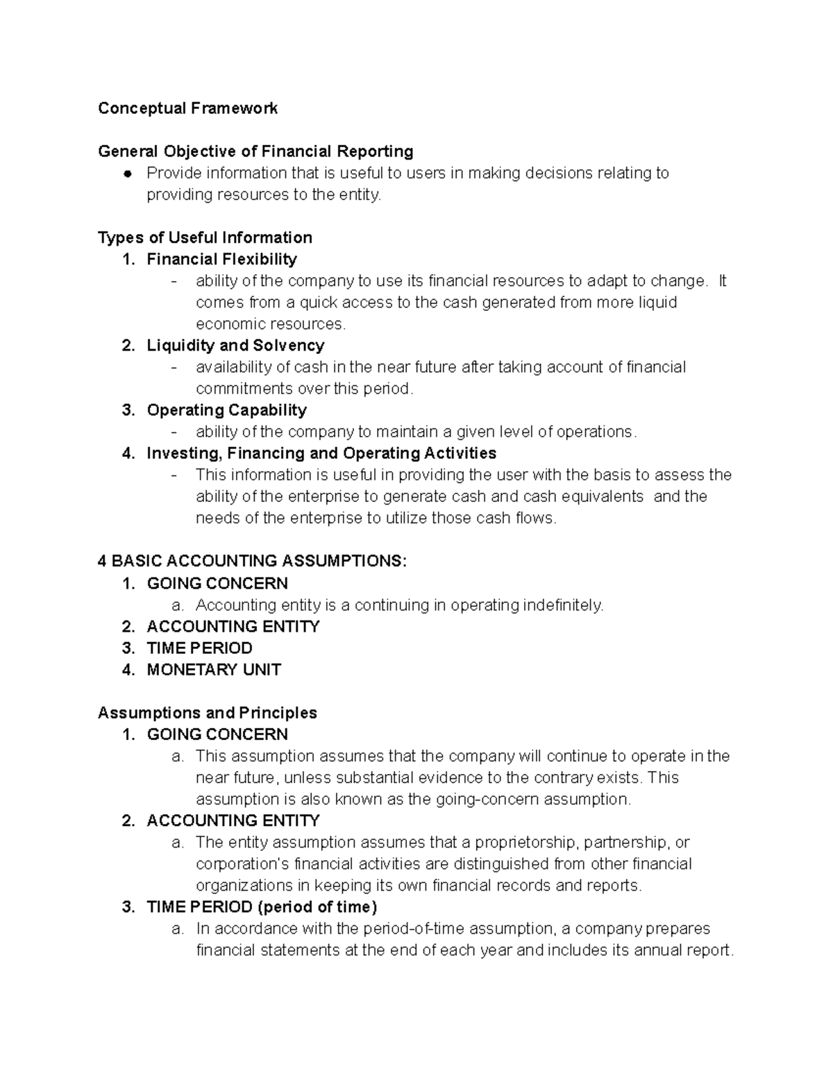 Conceptual Framework - Conceptual Framework General Objective of ...