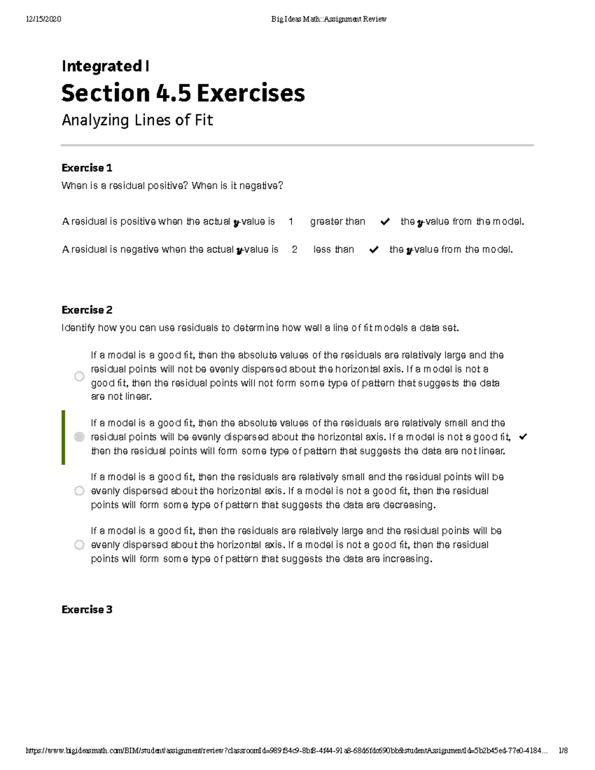Big Ideas Math Assignment Review - I 17 eg 5 a 7 ed I Sec7, 21 4 F 5 E ...