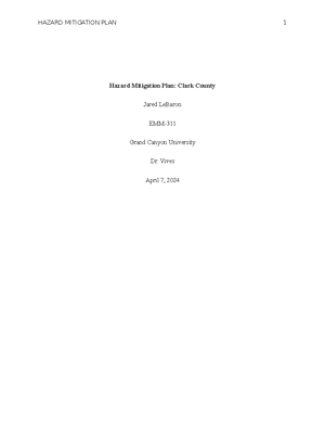 EMM 311 Final Mitigation Plan- Pima County Hazard Mitigation Plan ...