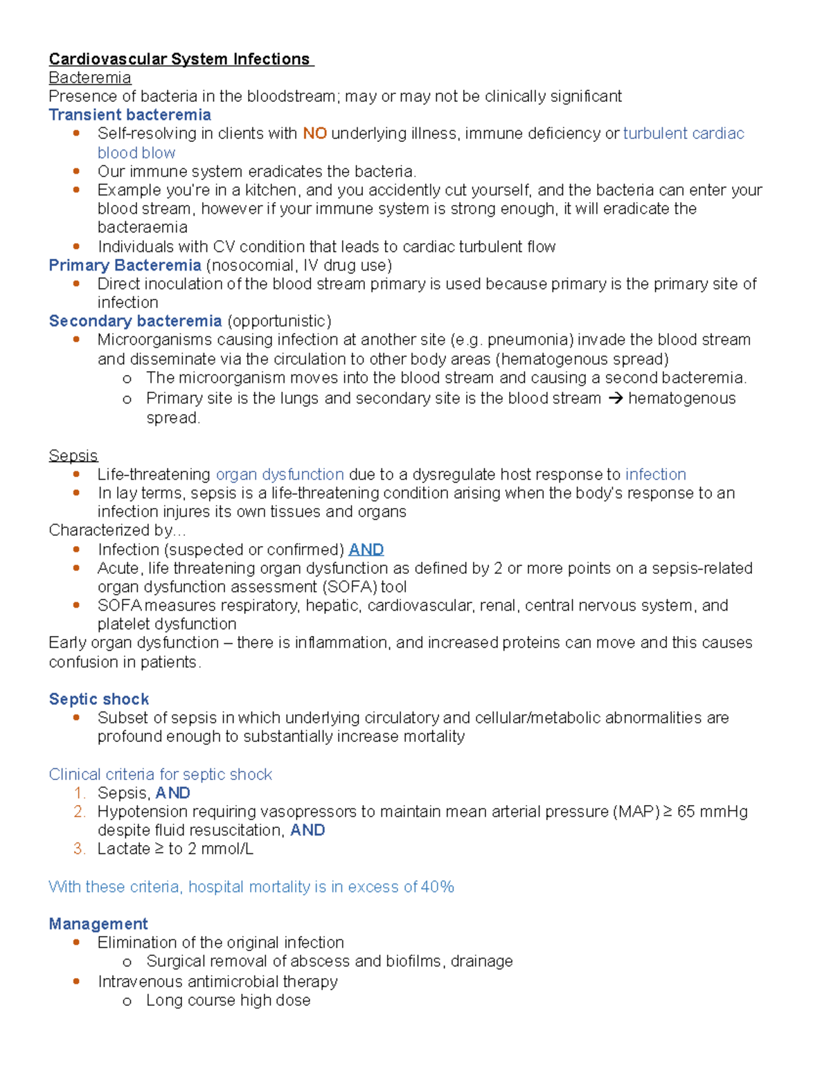 Cardiovascular System Infections - Cardiovascular System Infections ...