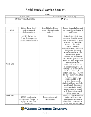 Ten Themes of Social Studies Notes - Social Studies Themes – Task 1 1 ...