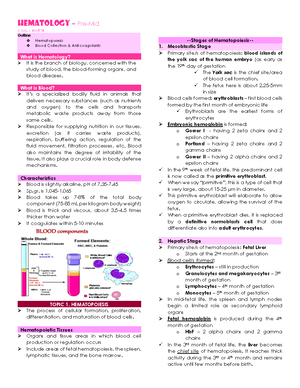 Hematology 1: DIFFERENTIAL COUNT and RED CELL EVALUATION - "ffiffi ...