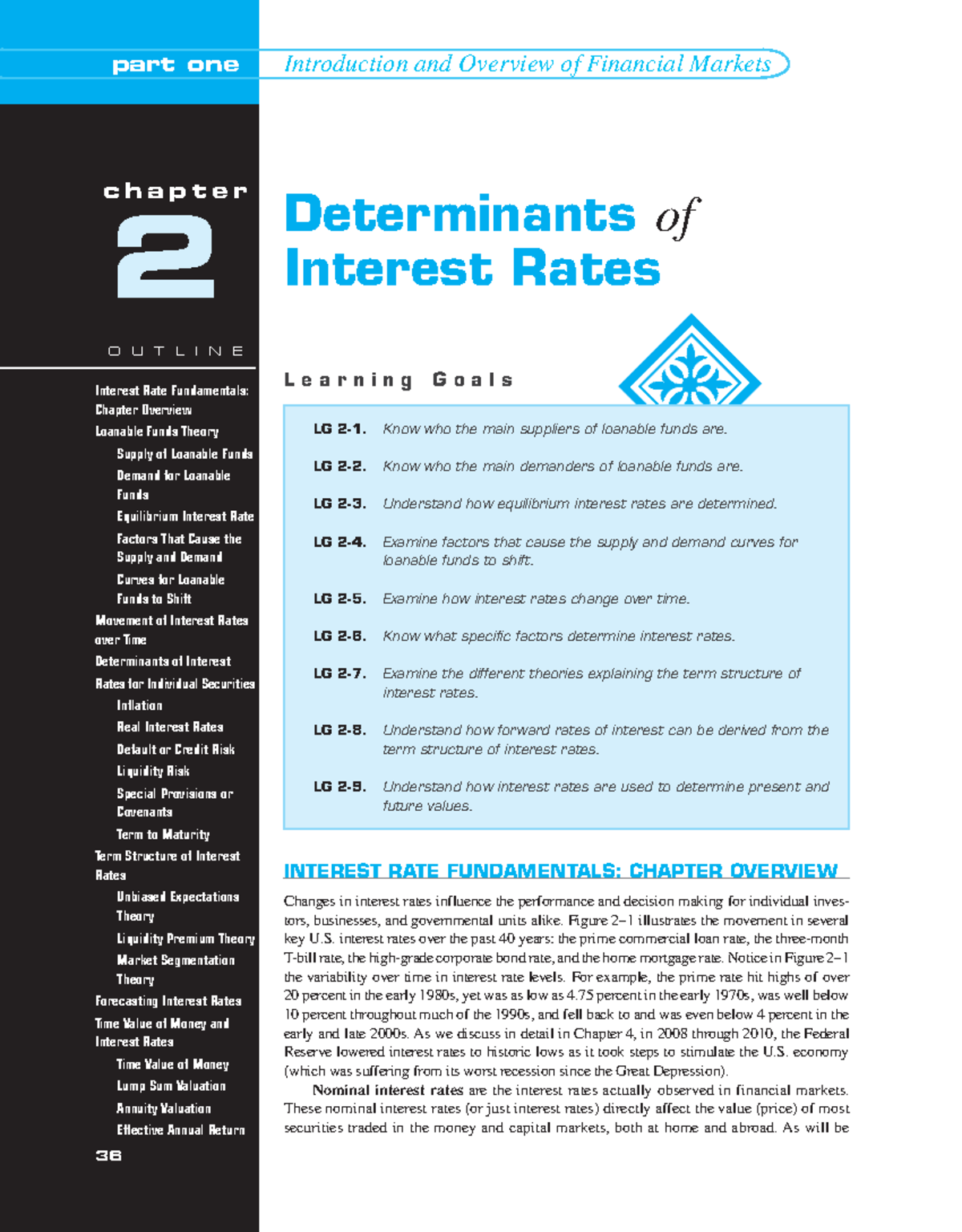 Financial Markets and Institutions Chapter 2 - 36 Determinants of ...