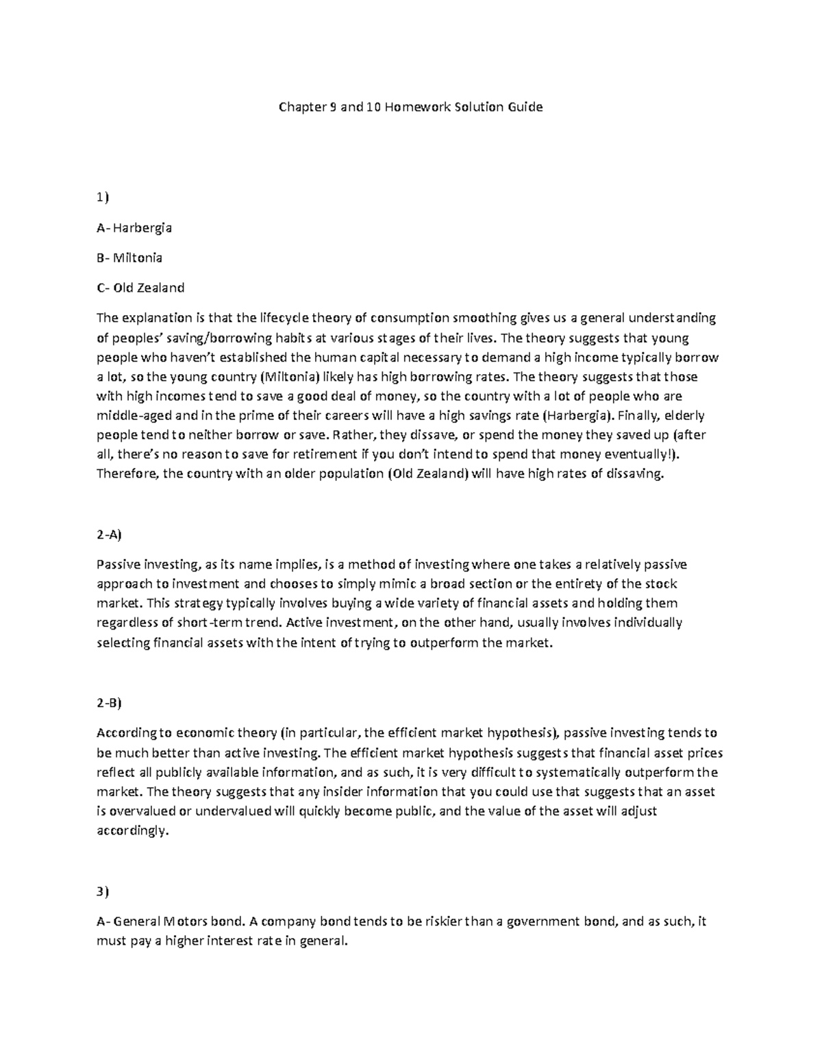 Chapter 9 and 10 Homework Solutions - Chapter 9 and 10 Homework ...