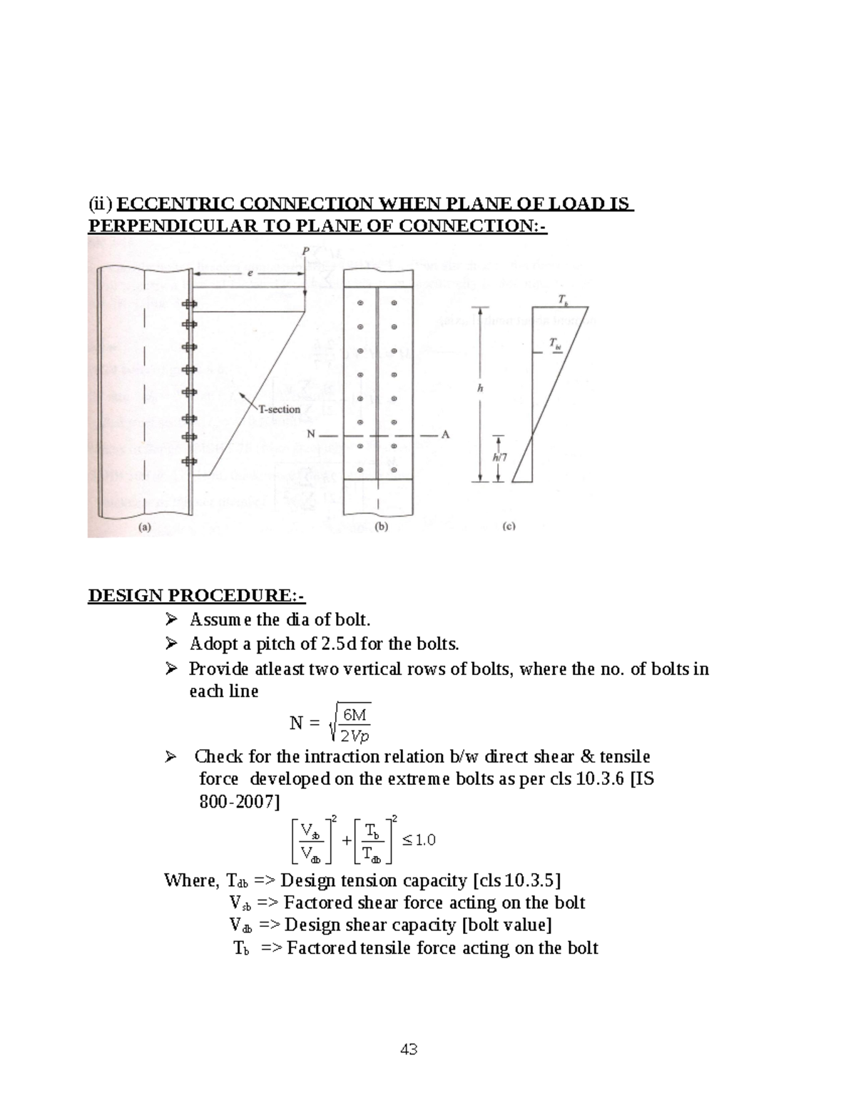 5 Design of steel structures- Eccentric load design procedure - (ii ...