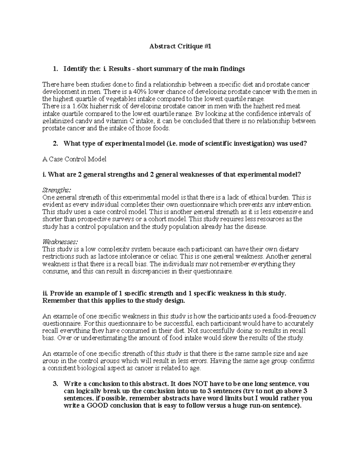Copy of Abstract Critique #1 (1) - Abstract Critique # 1. Identify the ...