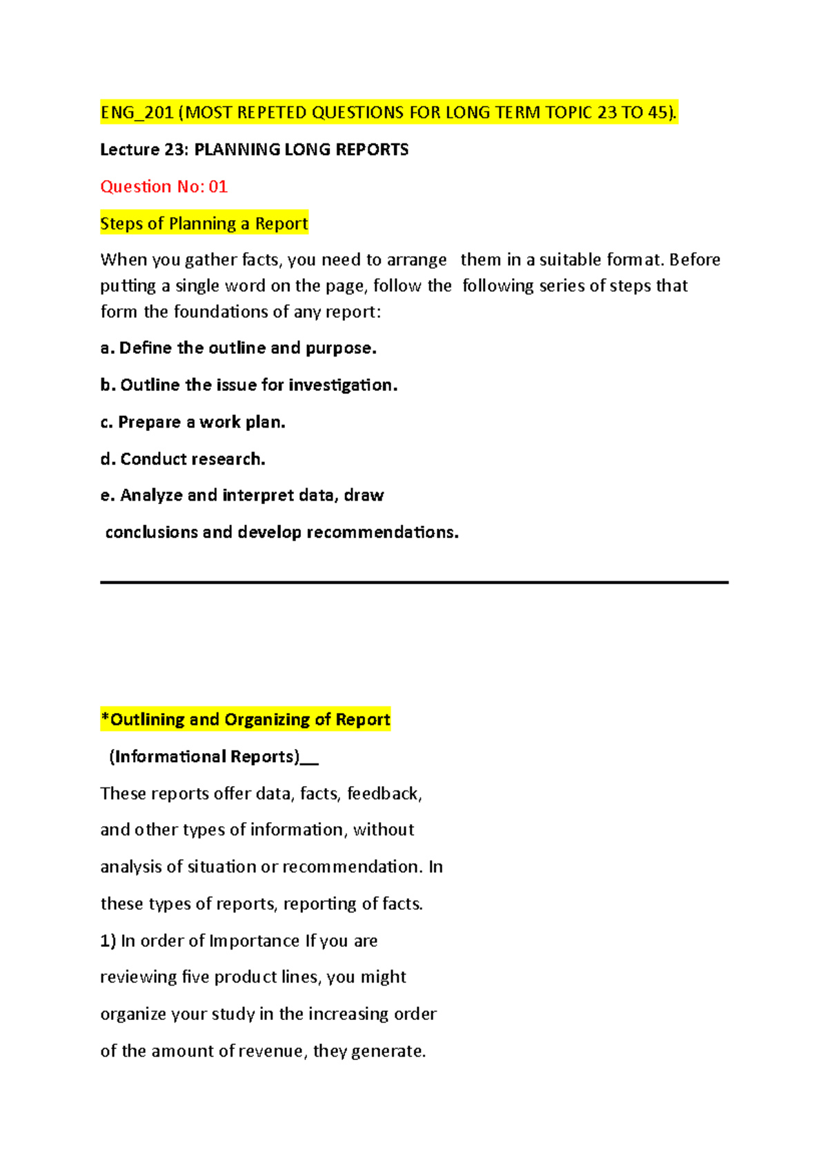 ENG.imp topics - clear your concept - ENG_201 (MOST REPETED QUESTIONS ...