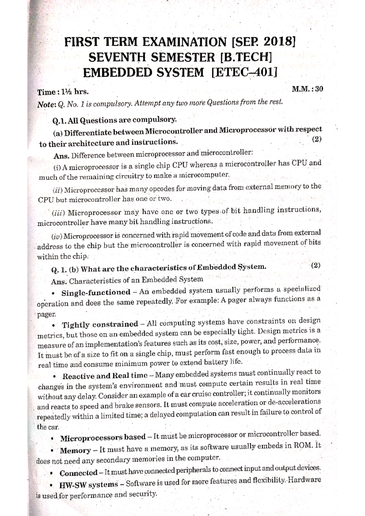 2018 ES akash - Embedded Systems - Studocu