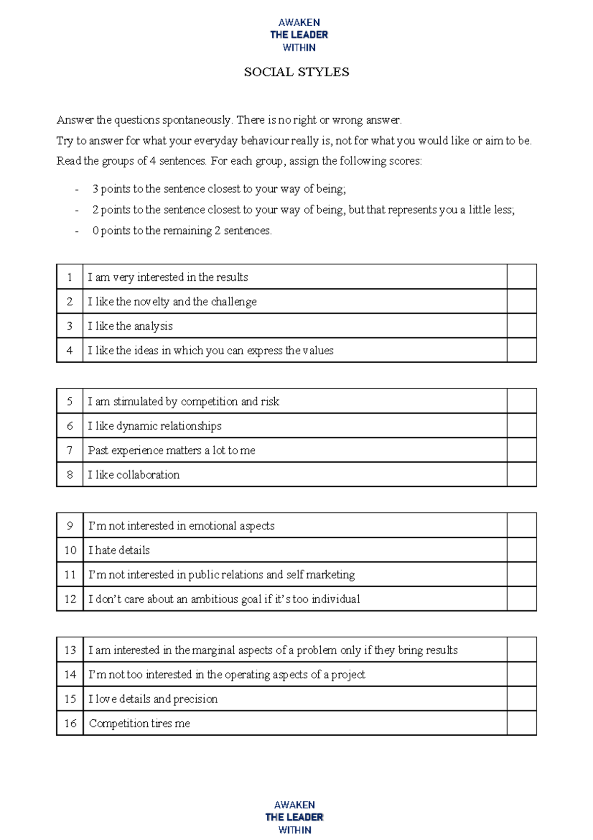 1)EX Social Styles - how to understand what type you are - THE LEADER ...