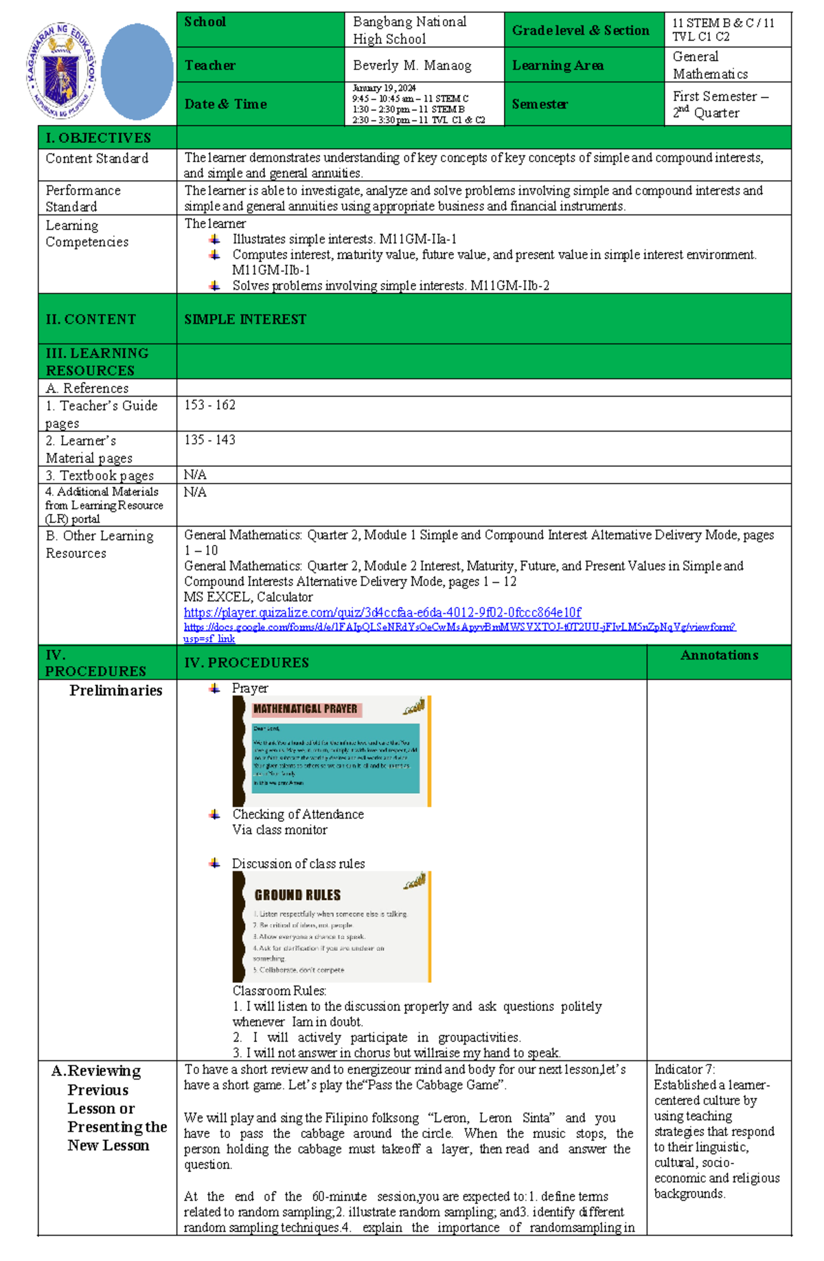 CO3 Statistics and Probability - School Bangbang National High School ...