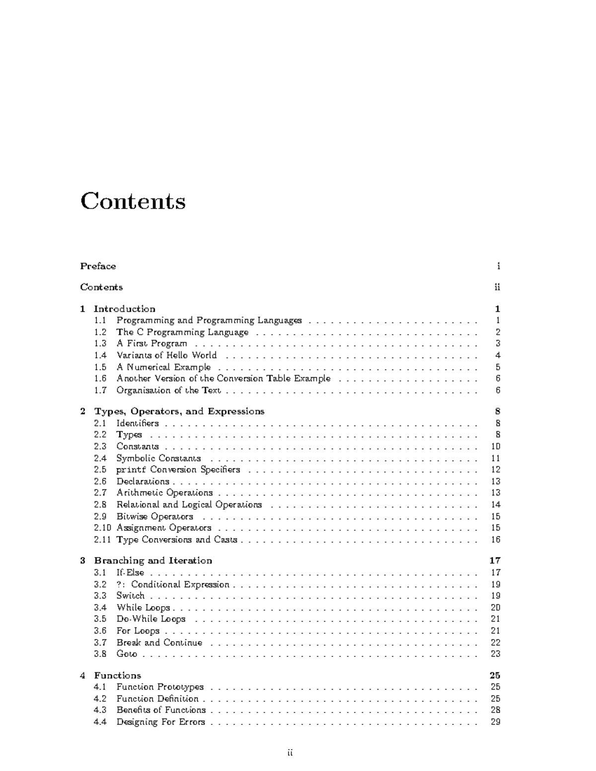 Introduction to programming official - Contents Preface i 1 ...