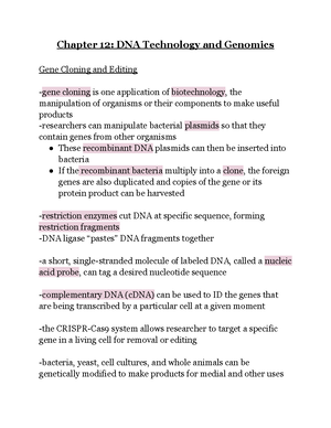 Chapter 10 Molecular Biology of the Gene - Transformation is the uptake ...