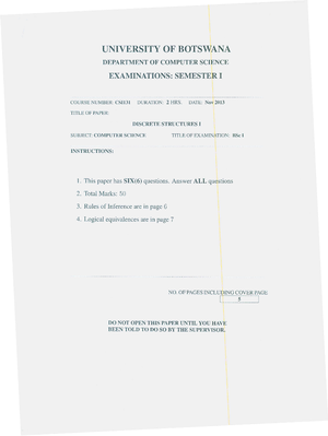 CSI142Exam-2021-Special - University of Botswana Department of Computer Science Special Final ...