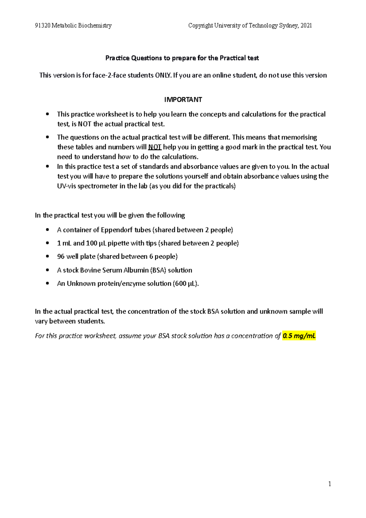 Practical Mock Test - Practice Questions to prepare for the Practical ...