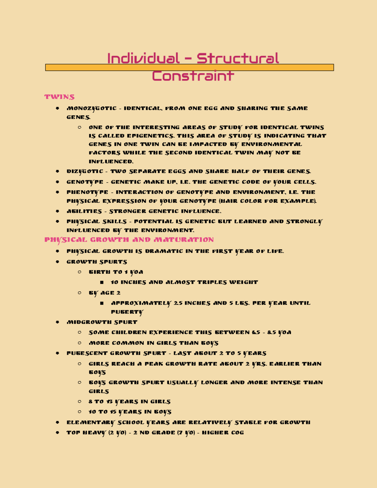 Individual - Structural Constraint - Twins Monozygotic – Identical ...