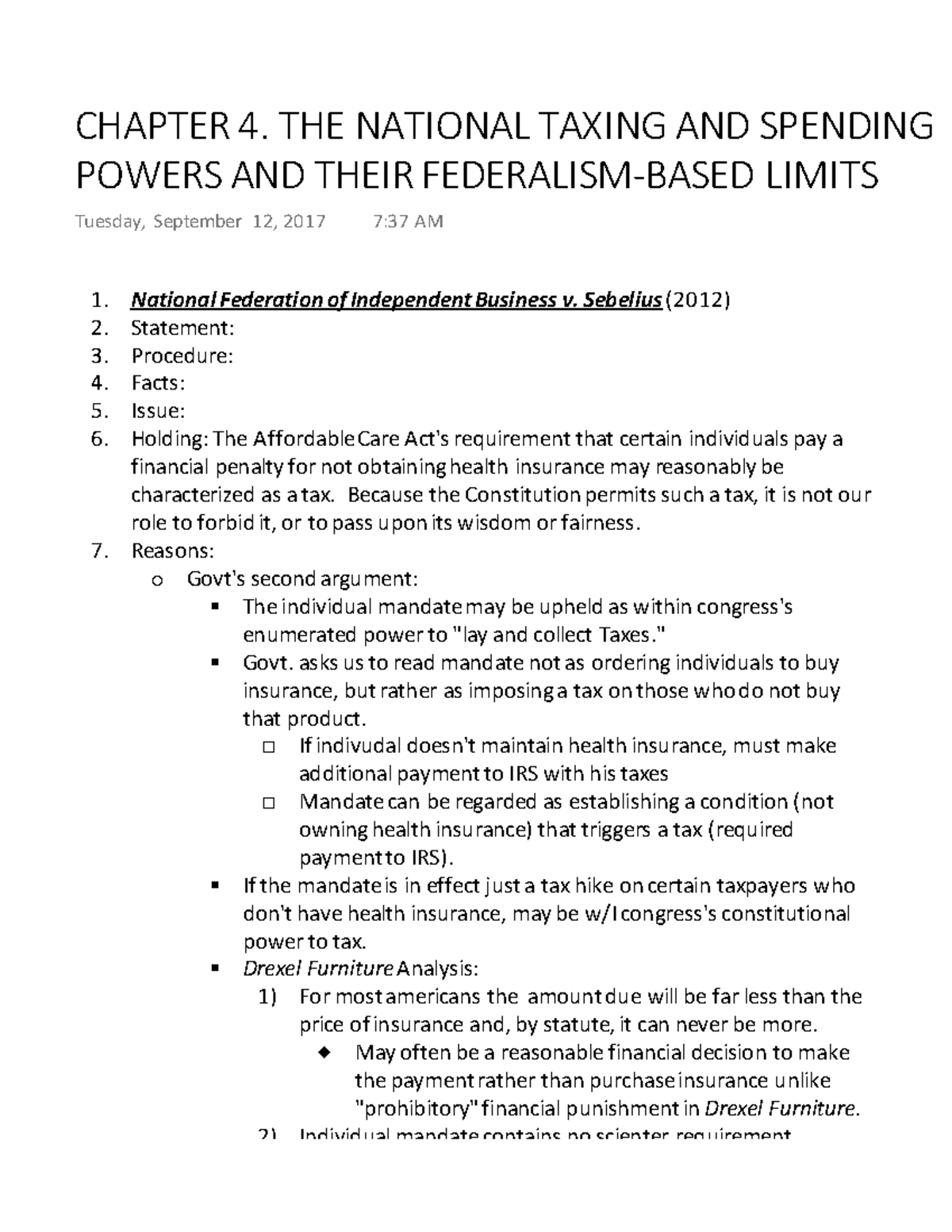 Chapter 4. THE National Taxing AND Spending Powers AND Their Federalism ...