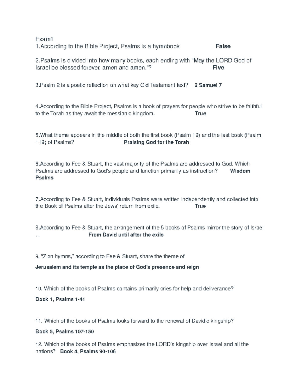 sample-practice-exam-questions-and-answers-exam1-1-to-the-bible