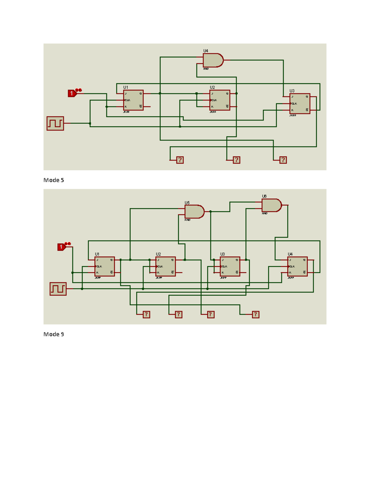 Tugas DSD - J CLK Q Q K U JKFF J CLK Q Q K U JKFF 1 U AND ??? J CLK Q Q ...