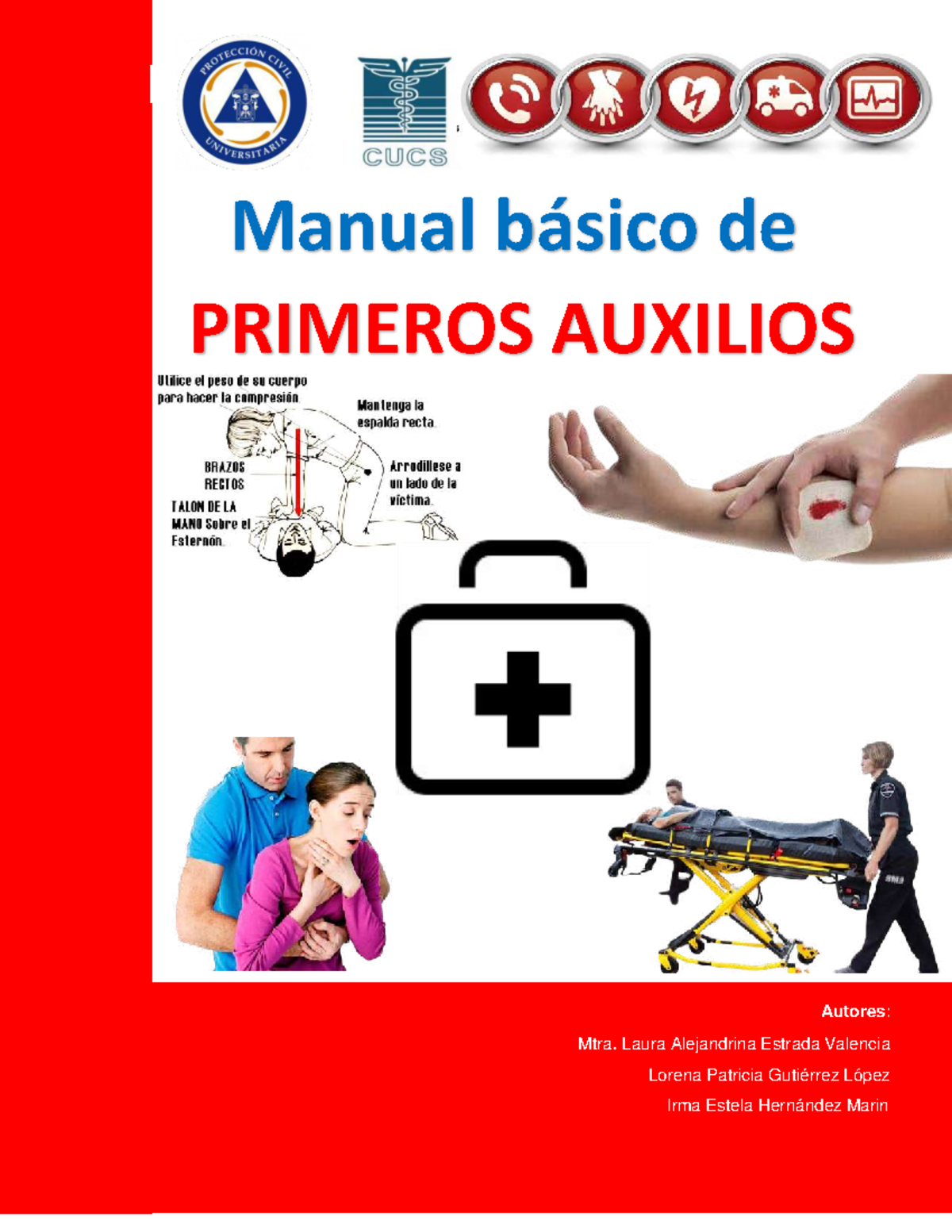 Manual Primeros Auxilios - 1 Manual básico de PRIMEROS AUXILIOS Autores: Mtra. Laura Alejandrina ...