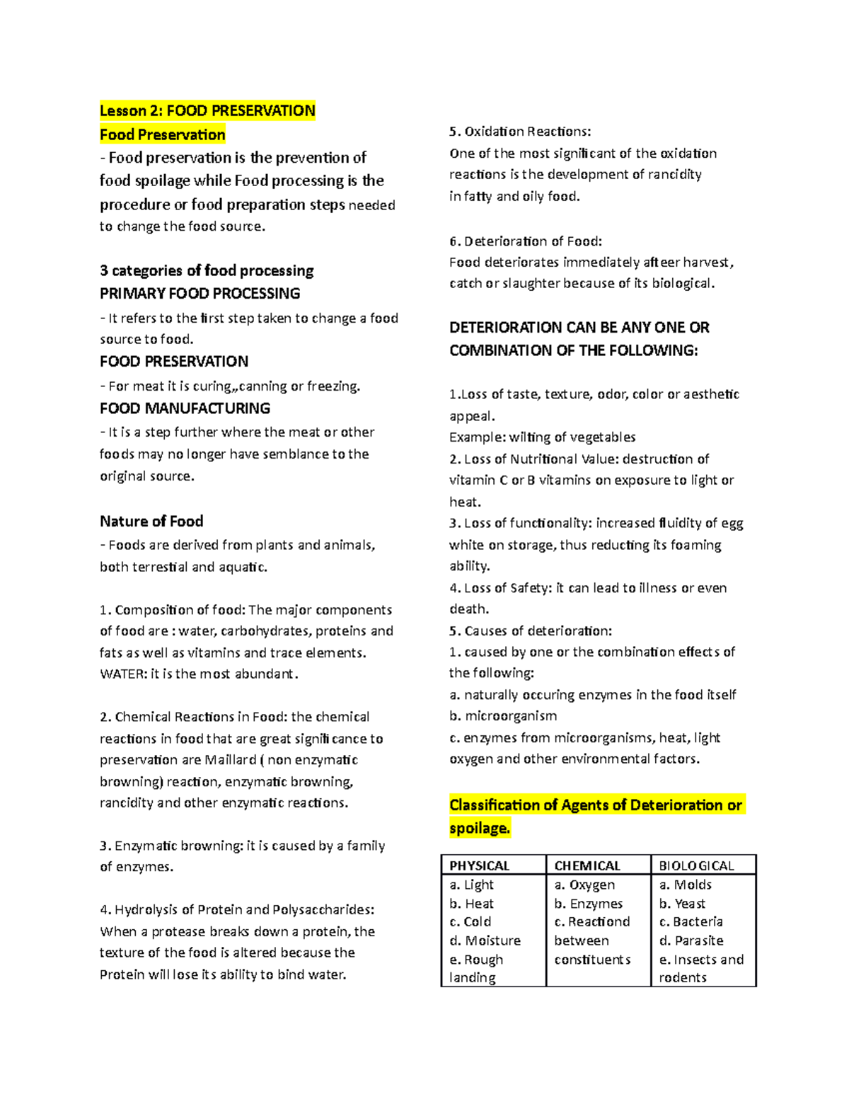 Inbound 2281829146211522562 - Lesson 2: FOOD PRESERVATION Food ...