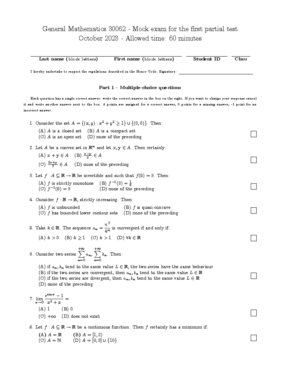 30062 mock pp1 en textsol - General Mathematics 30062 - Mock exam for ...