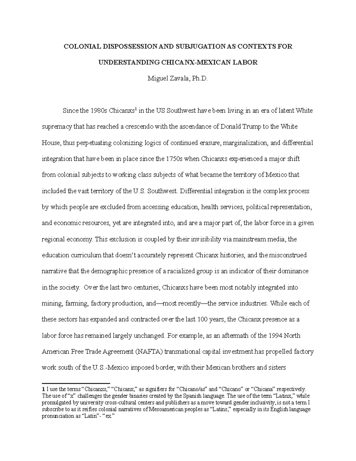 Zavala Chapter - Zavala - In Search of Brown Selves (1) Colonial ...