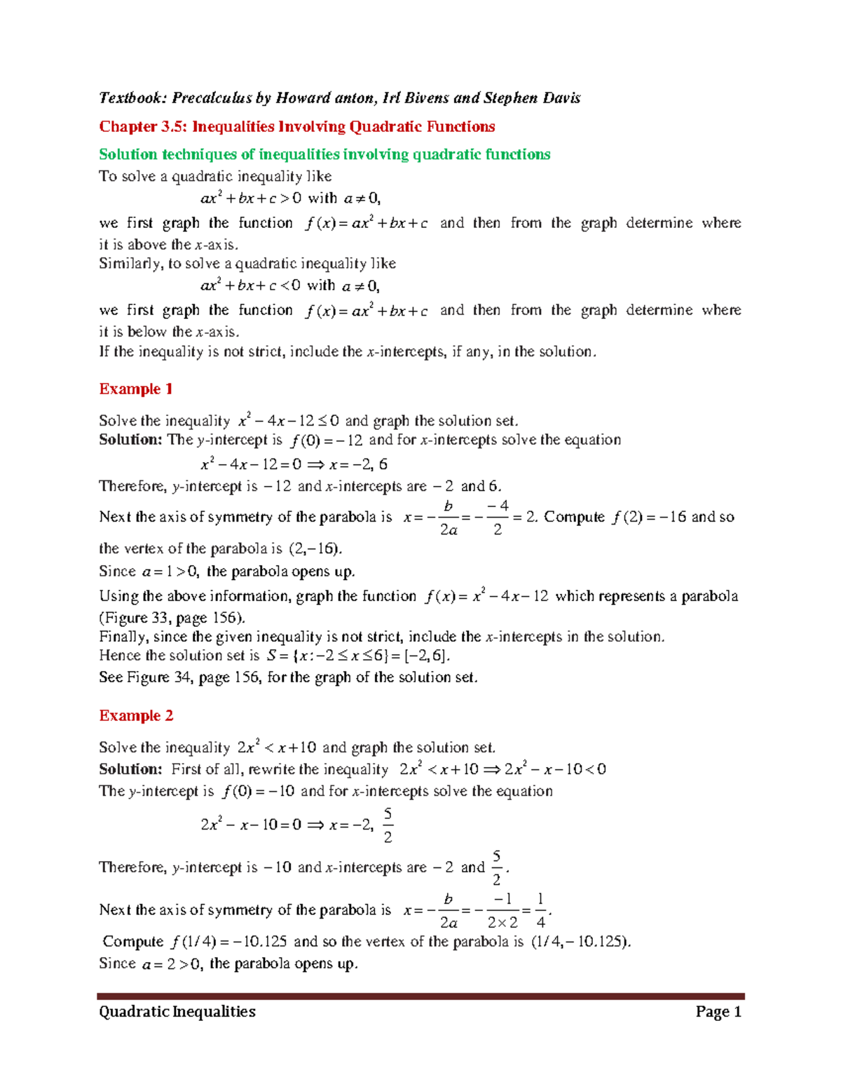 MAT116-ch-3 - FUA - Textbook: Precalculus by Howard anton, Irl Bivens ...