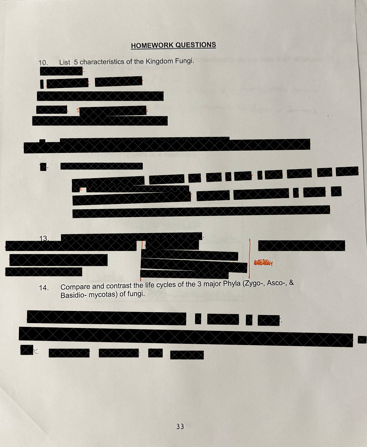 IMG 4966 - fbgf - HOMEWORK QUESTIONS 10. List 5 characteristics of the ...