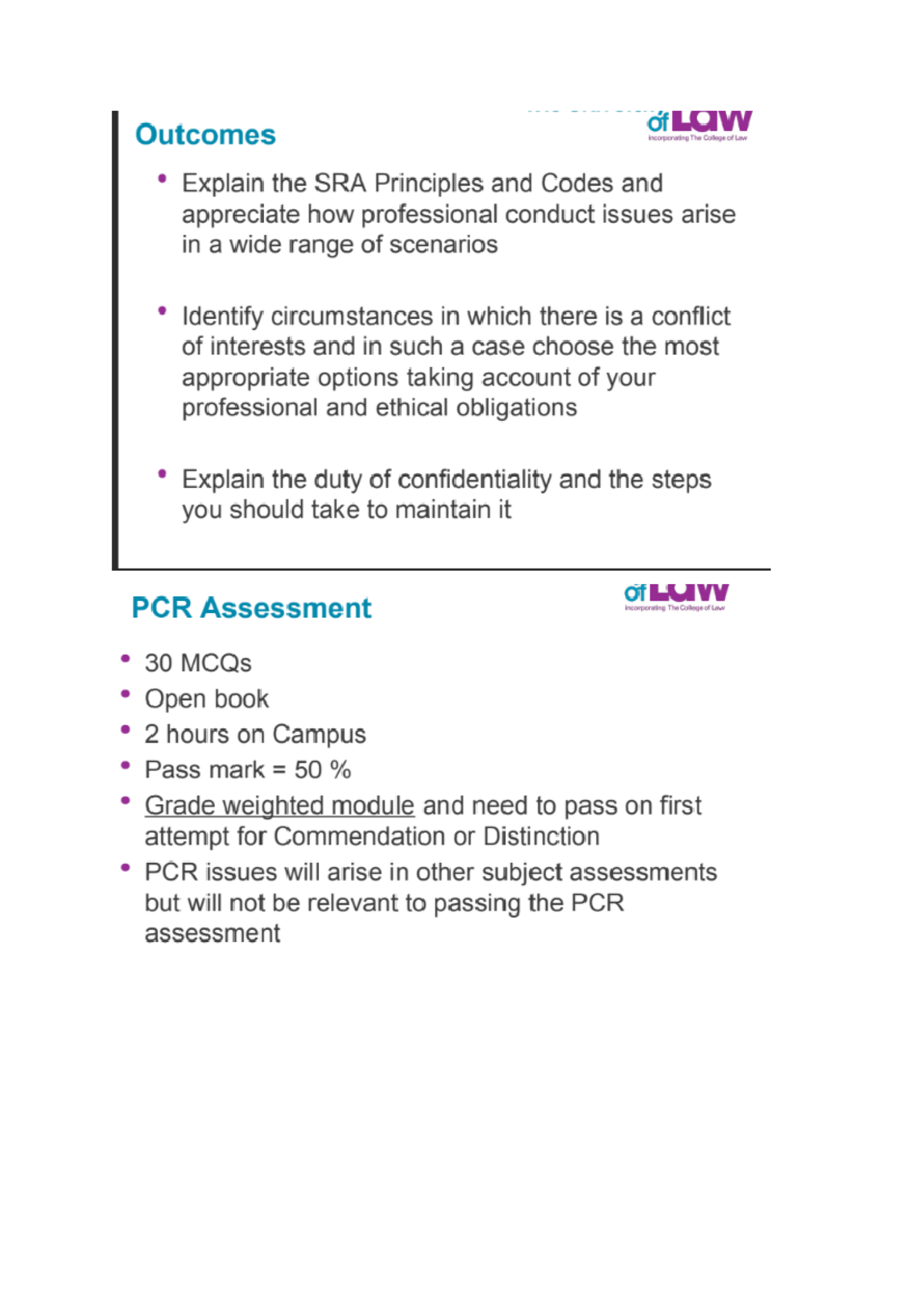 Conduct - IPP Module - PCR 1 - Studocu